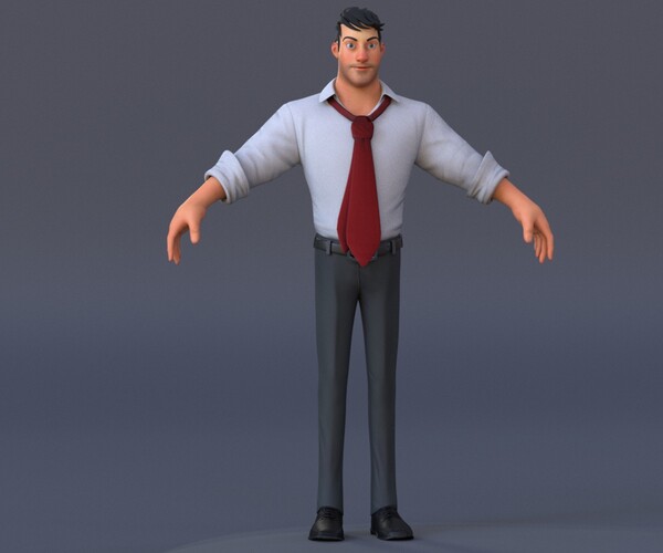 ArtStation - corporate man | Game Assets