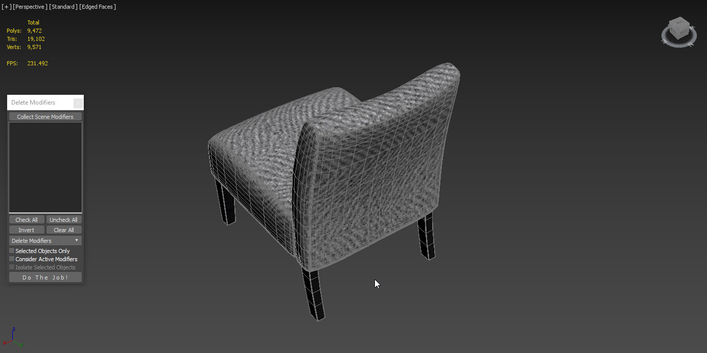 ArtStation - Christopher Knight Home Kassi Fabric Accent Chair 3D Model | Resources