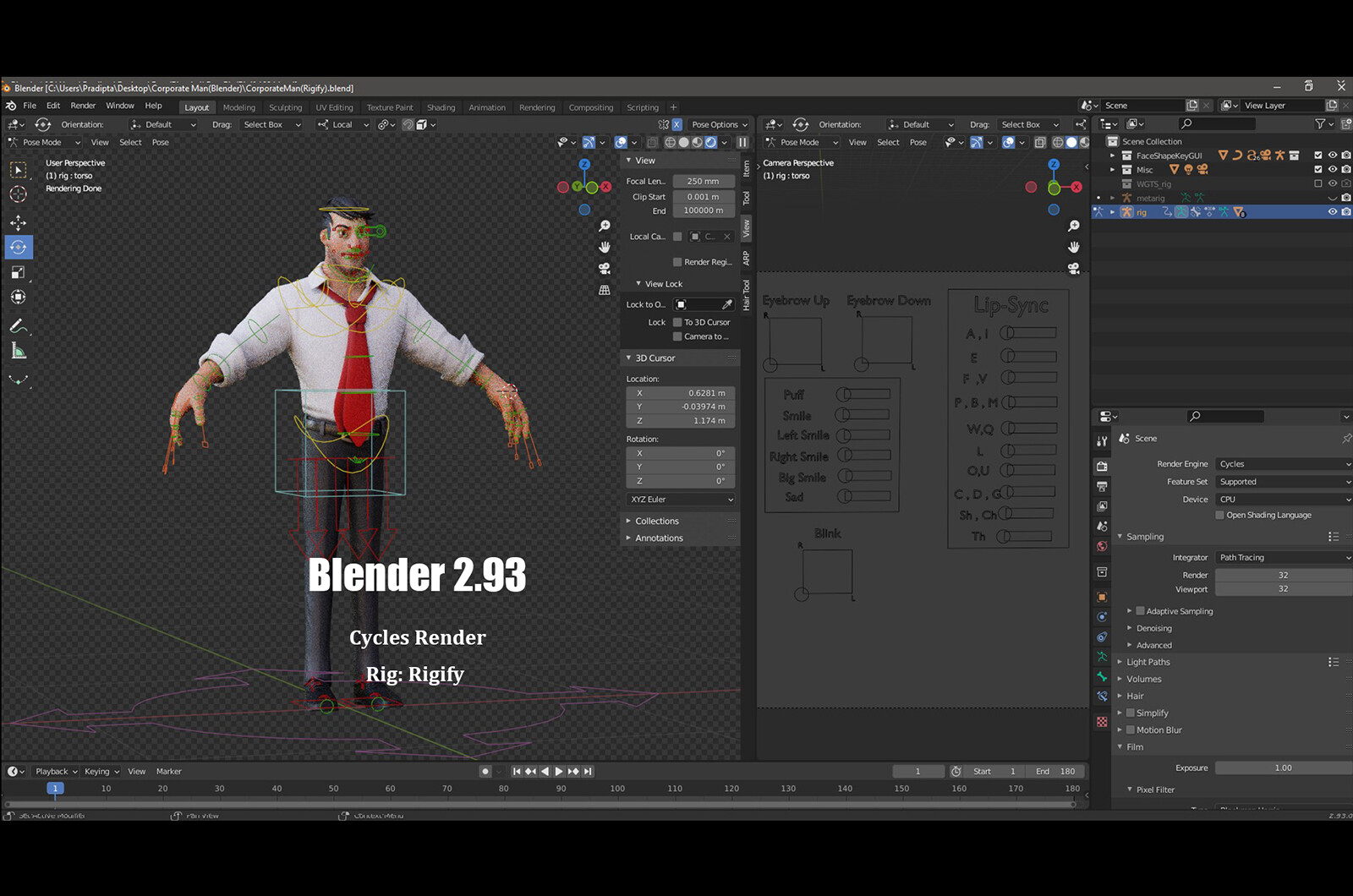 ArtStation - corporate man | Game Assets