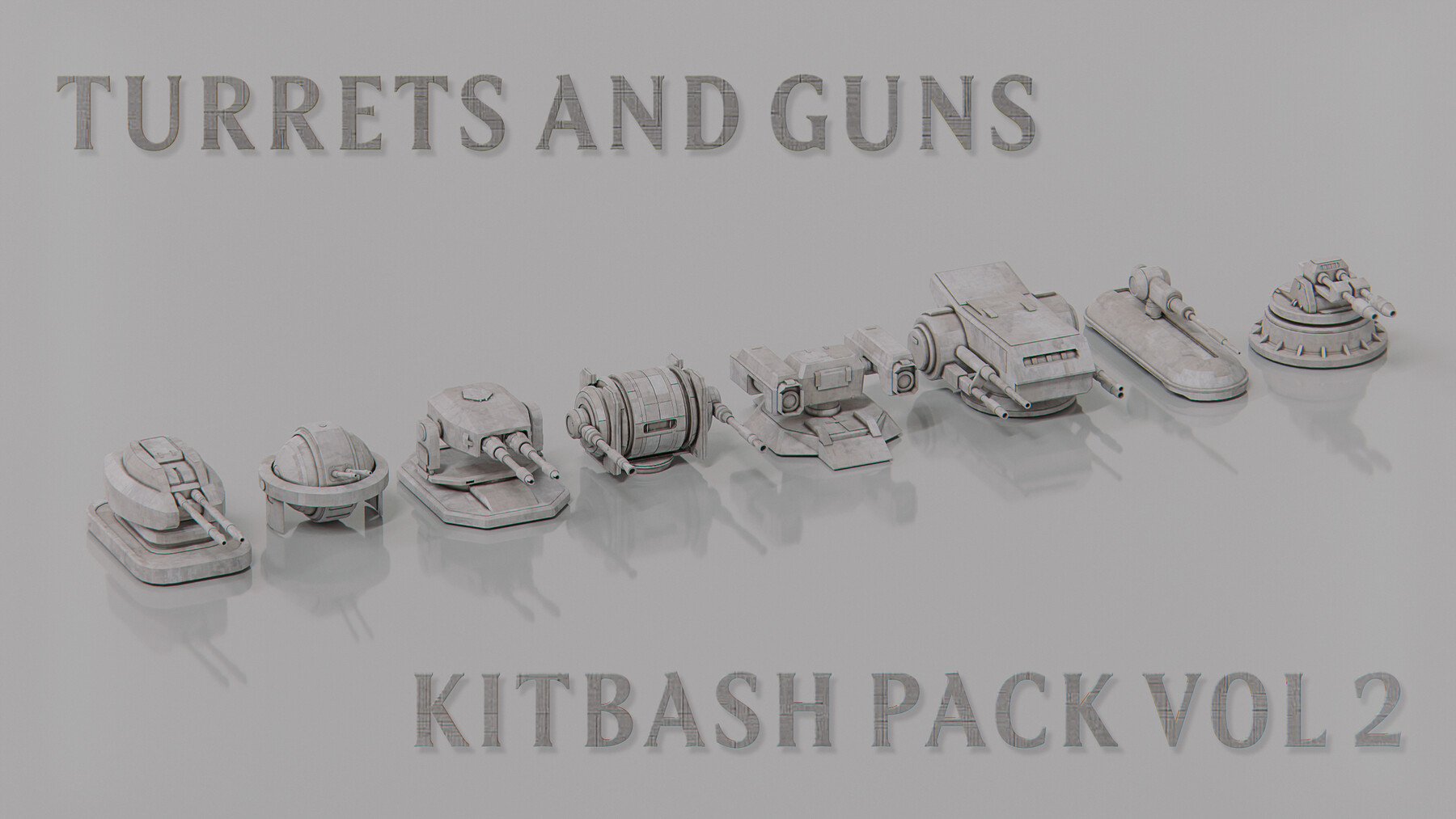 ArtStation - Sci-Fi Turrets and Guns Pack Vol2 - Star Wars | Resources