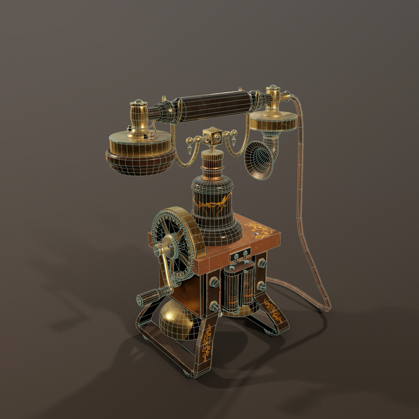 ArtStation - Retro phone PBR game ready mid poly 3D model | Game Assets