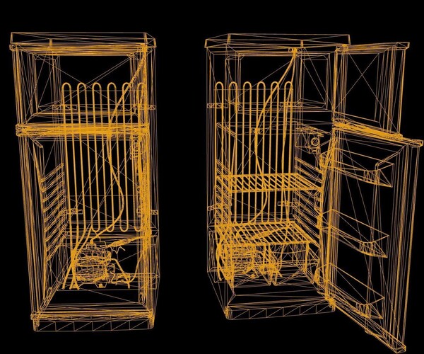 ArtStation - Old Fridge | Game Assets