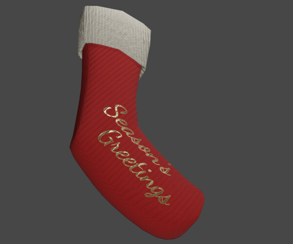 ArtStation - Christmas holiday stocking | Game Assets