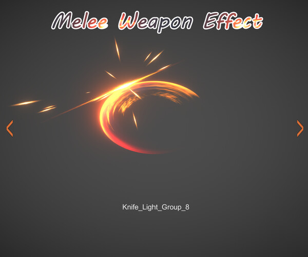Artstation Unity Melee Weapon Visual Effects Game Assets