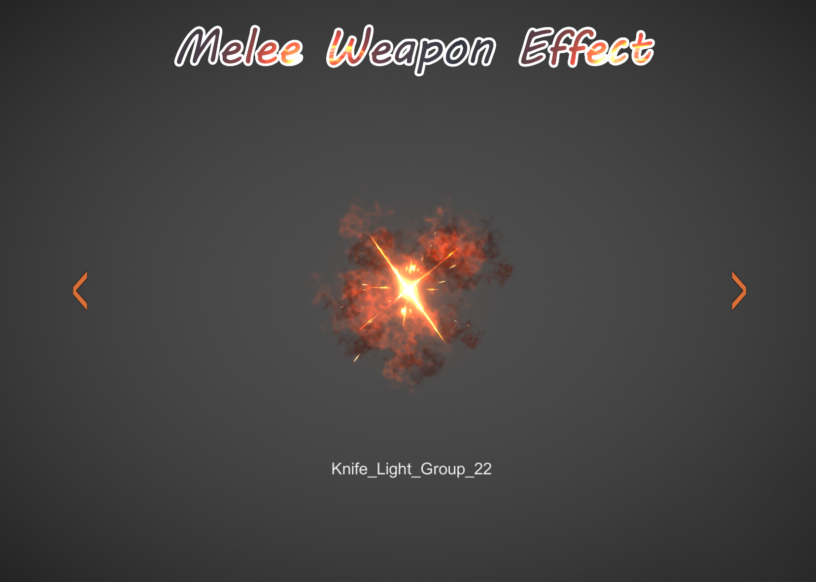 Artstation Unity Melee Weapon Visual Effects Game Assets