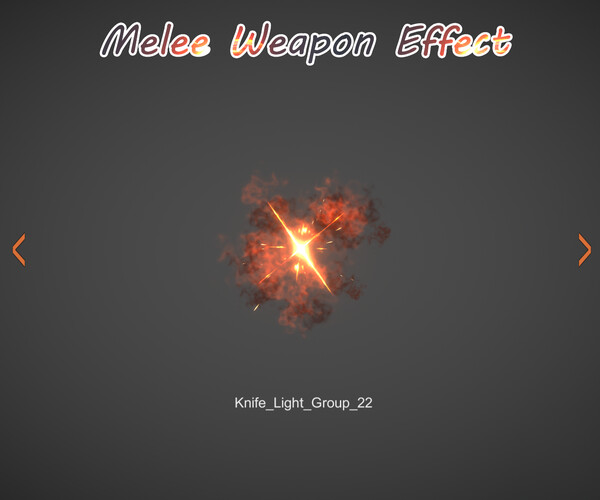 Artstation Unity Melee Weapon Visual Effects Game Assets