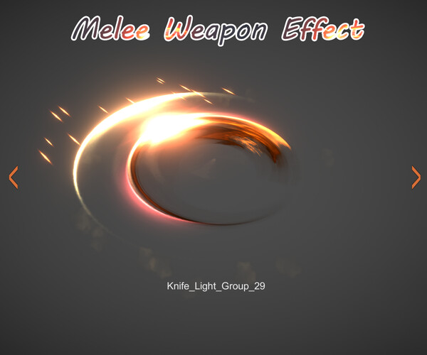 Artstation Unity Melee Weapon Visual Effects Game Assets