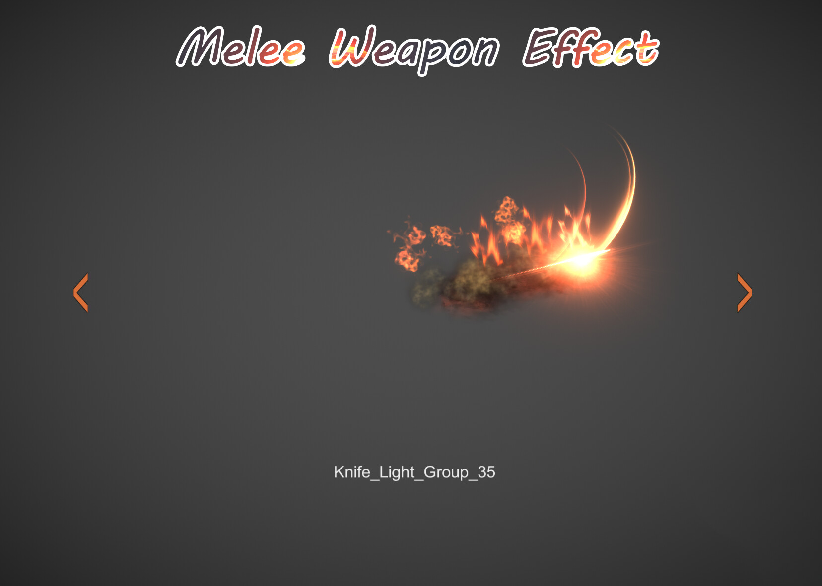 Artstation Unity Melee Weapon Visual Effects Game Assets