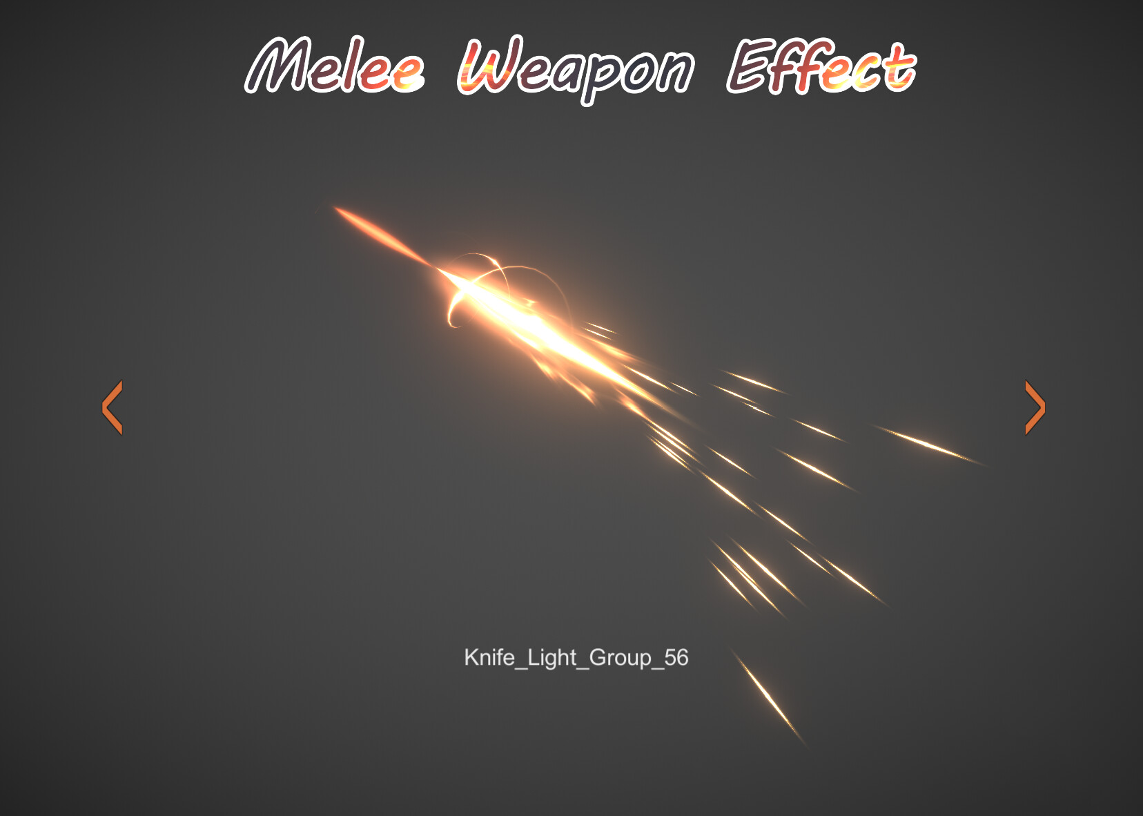 Artstation Unity Melee Weapon Visual Effects Game Assets