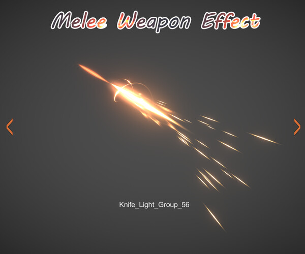 Artstation Unity Melee Weapon Visual Effects Game Assets