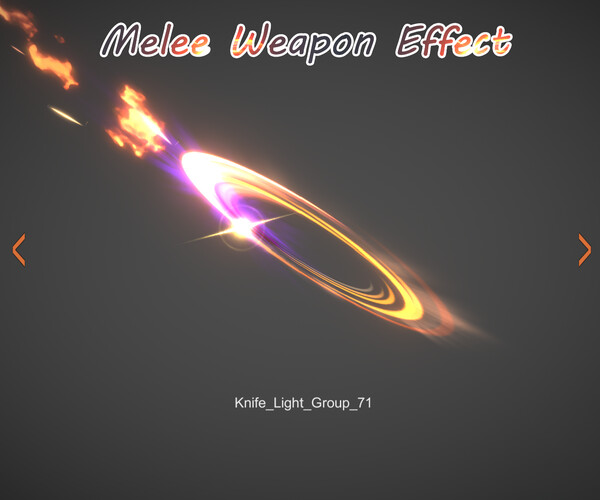 Artstation Unity Melee Weapon Visual Effects Game Assets