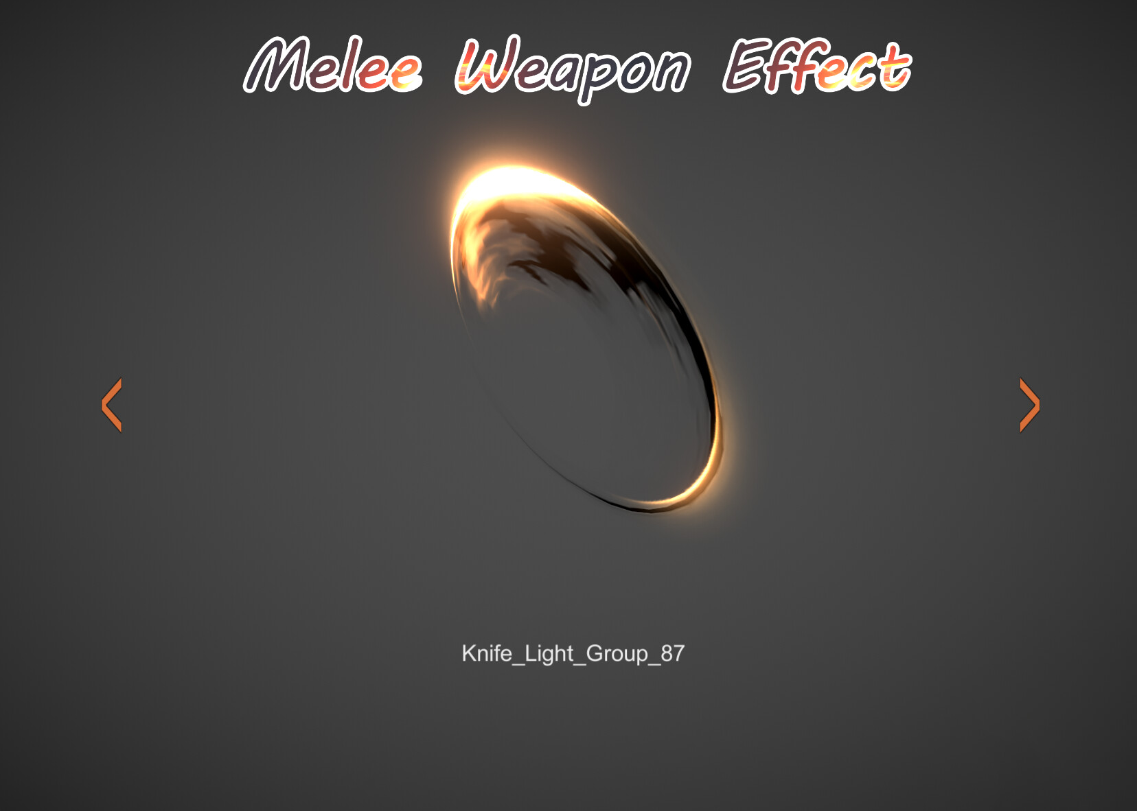 Artstation Unity Melee Weapon Visual Effects Game Assets