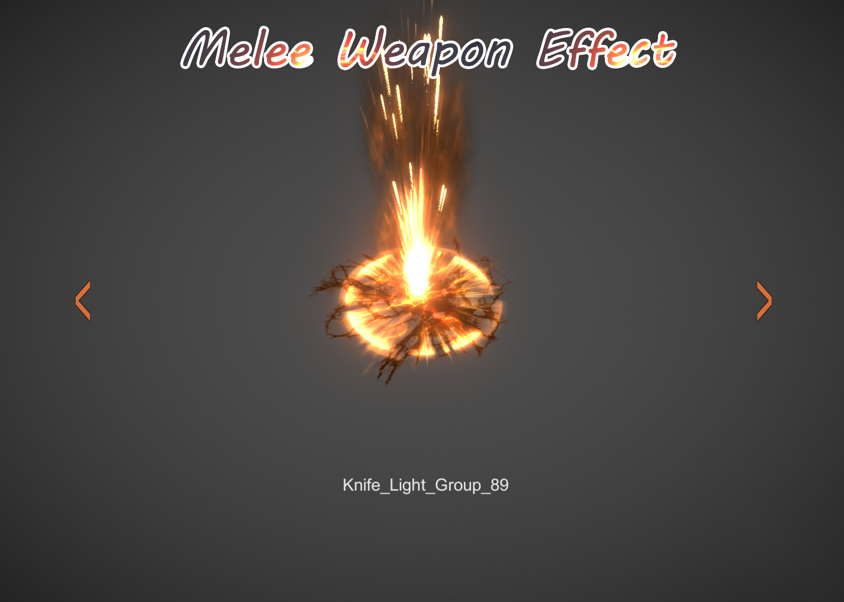 Artstation Unity Melee Weapon Visual Effects Game Assets