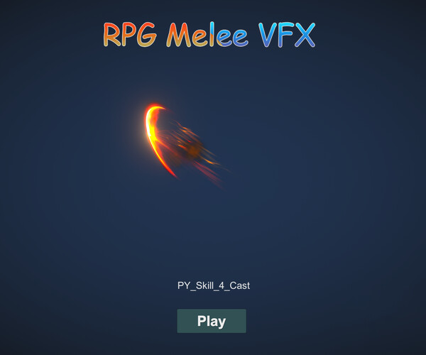 Artstation Unity Rpg Melee Vfx Visual Effects Game Assets