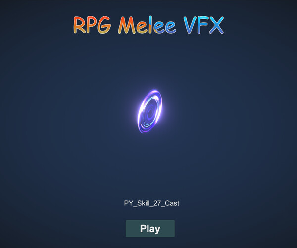 Artstation Unity Rpg Melee Vfx Visual Effects Game Assets