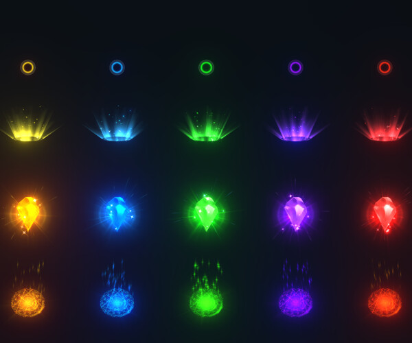Artstation Unity Ui Magic Vol3 Visual Effects Game Assets