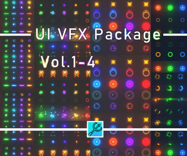 Artstation Unity Ui Vfx Package Vol1 Vol4 Visual Effects Game