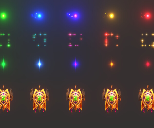 ArtStation - Unity UI VFX Package Vol.1-Vol.4 / Visual Effects | Game ...