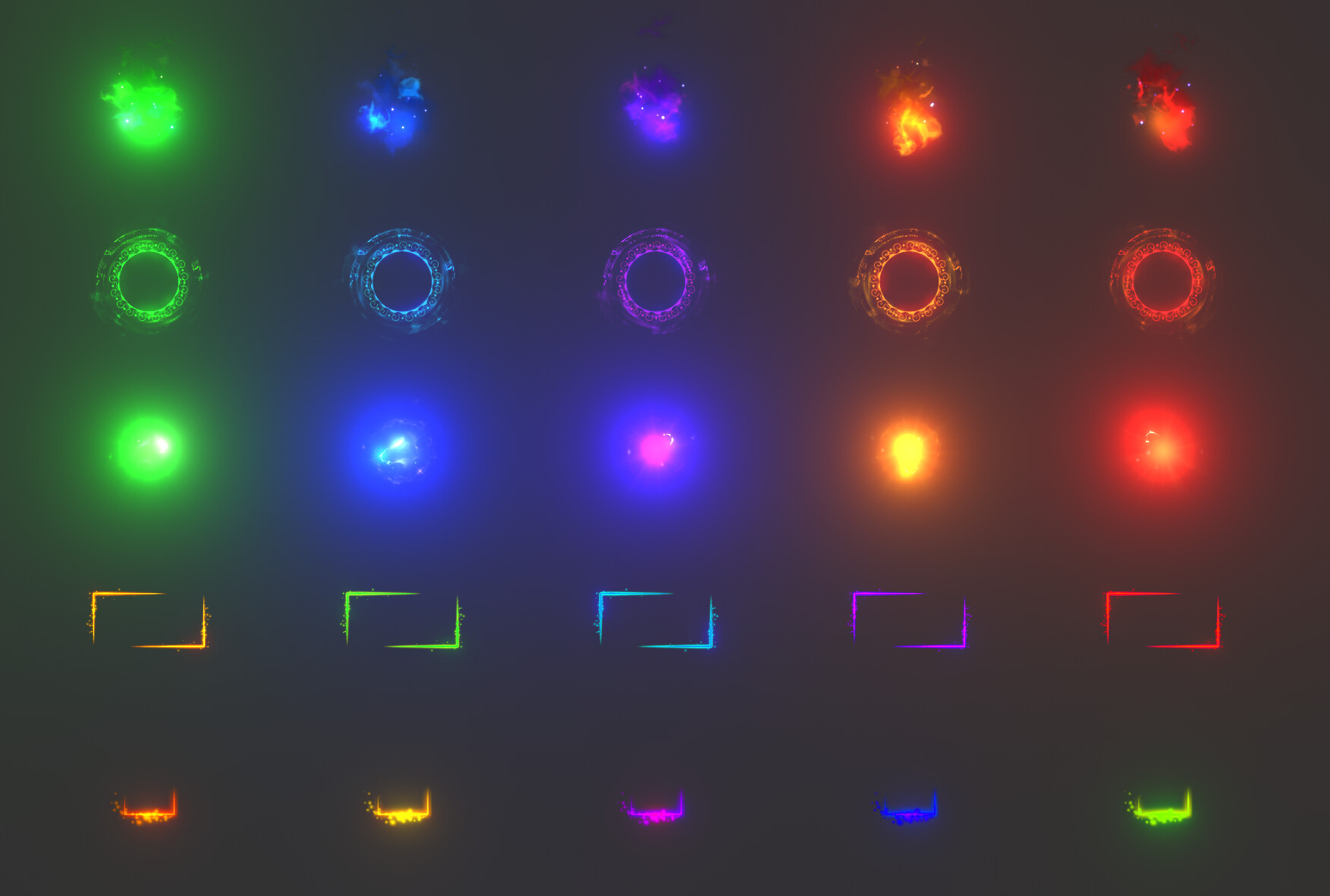 ArtStation - Unity UI VFX Package Vol.1-Vol.4 / Visual Effects | Game ...