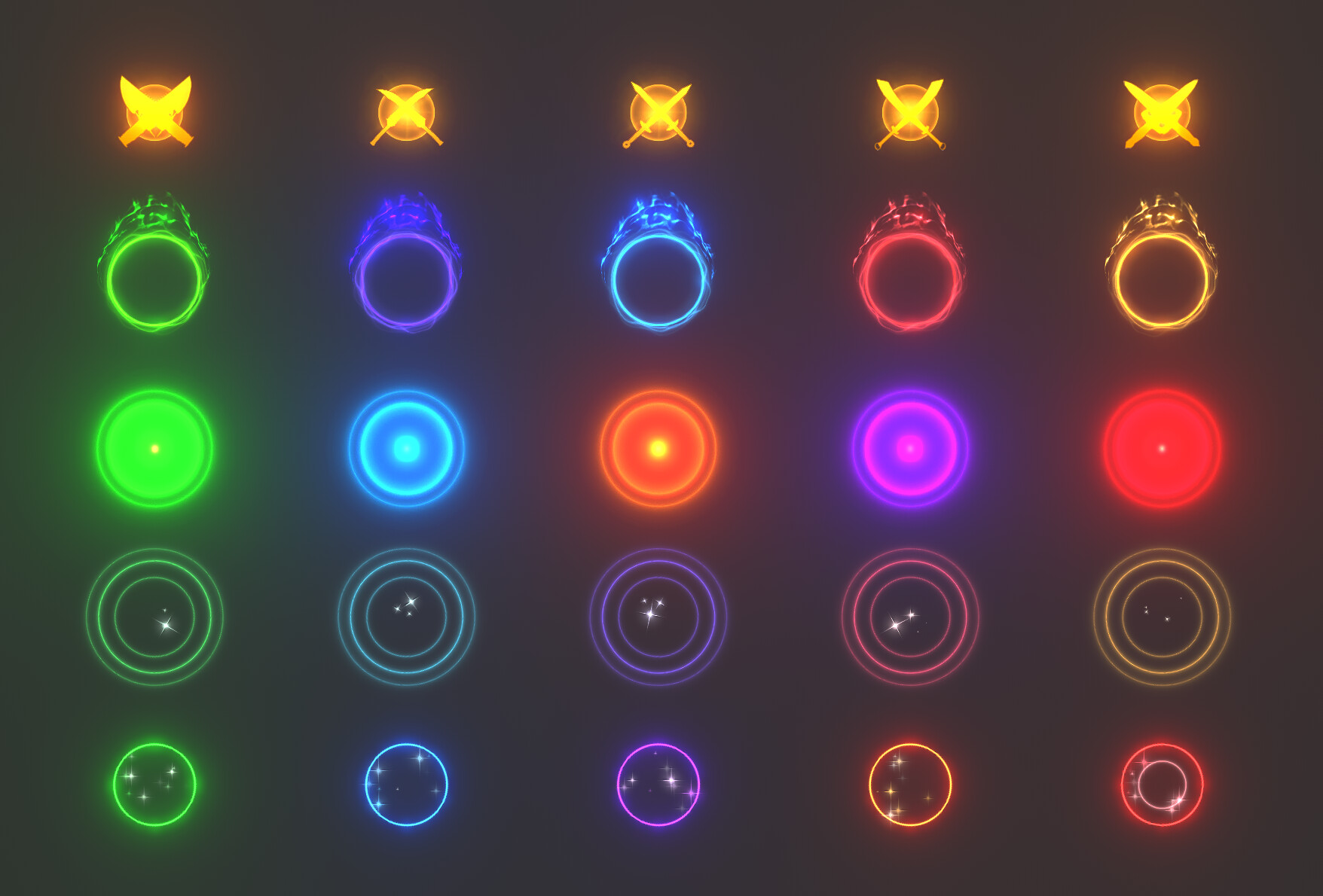 Artstation Unity Ui Vfx Package Vol2 Visual Effects Game Assets