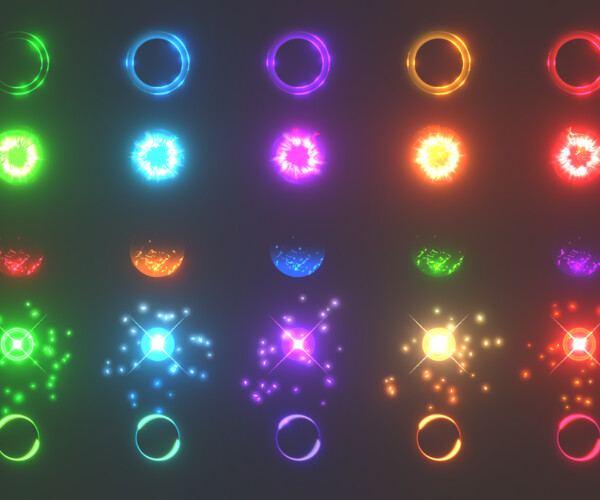 ArtStation - Unity UI VFX Package Vol.2 / Visual Effects | Game Assets
