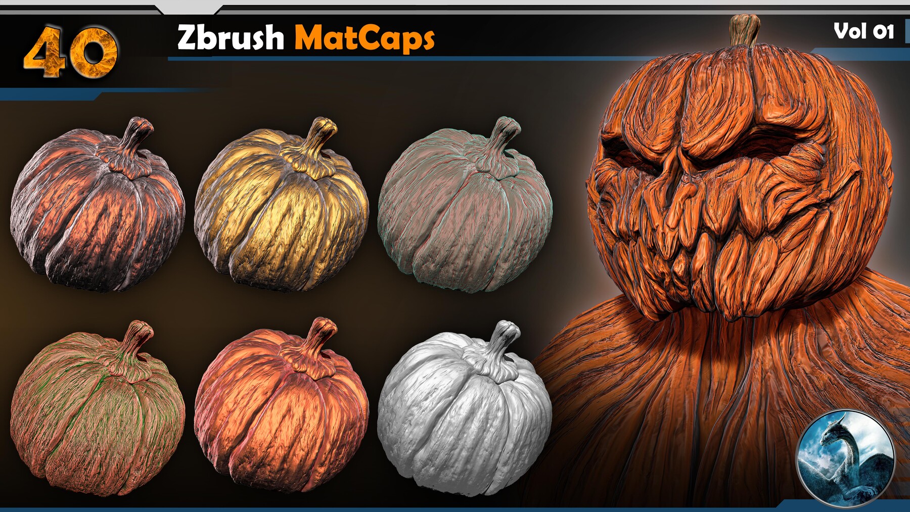 ArtStation - ZBrush MatCaps Vol 01 | Resources