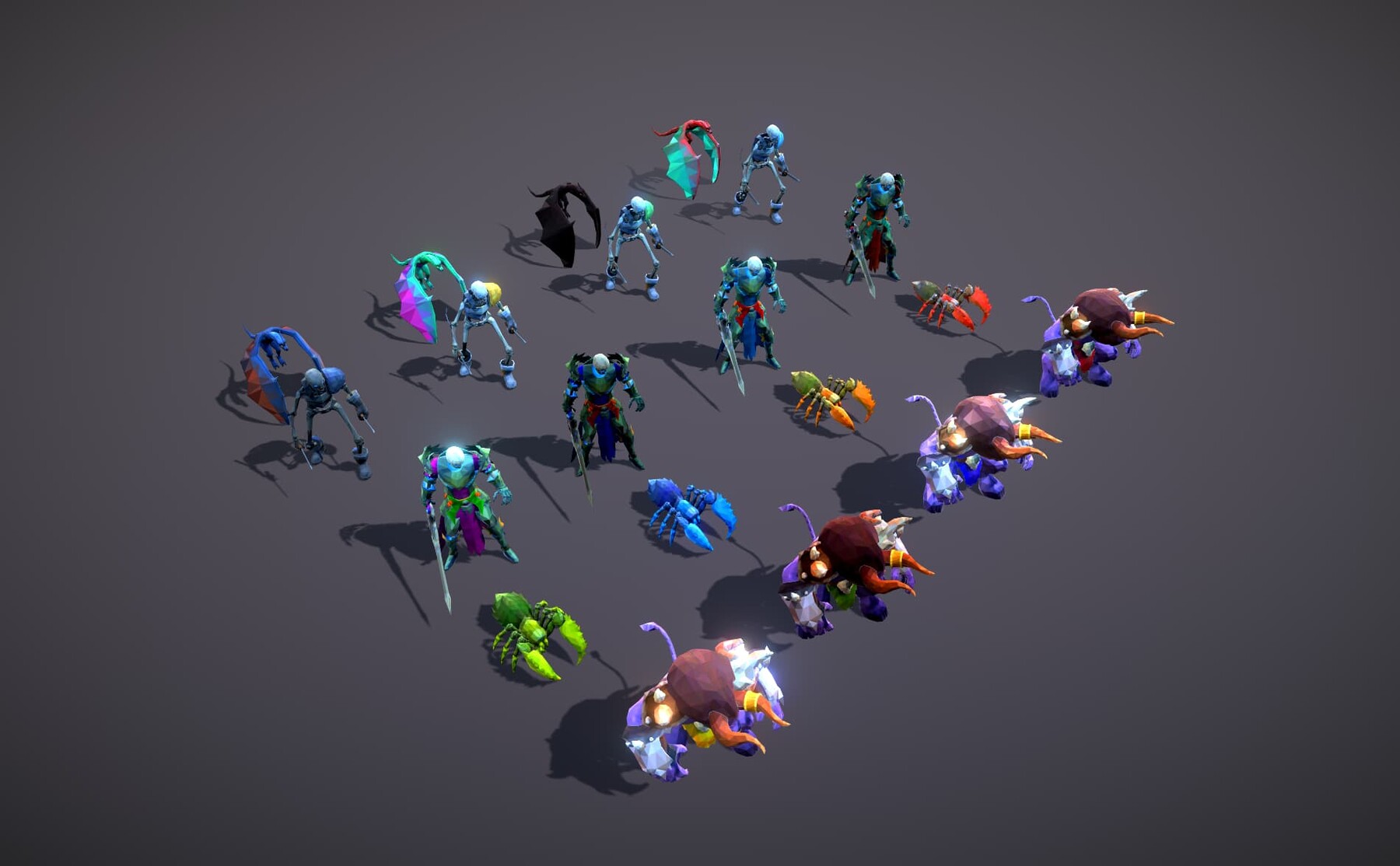 ArtStation - Polygon Monster Vol.1 - Low Poly 3D RPG Model - FBX Models ...