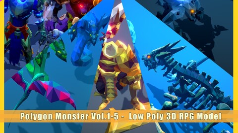 ArtStation - Polygon Monster Vol.1 - Low Poly 3D RPG Model - FBX Models ...
