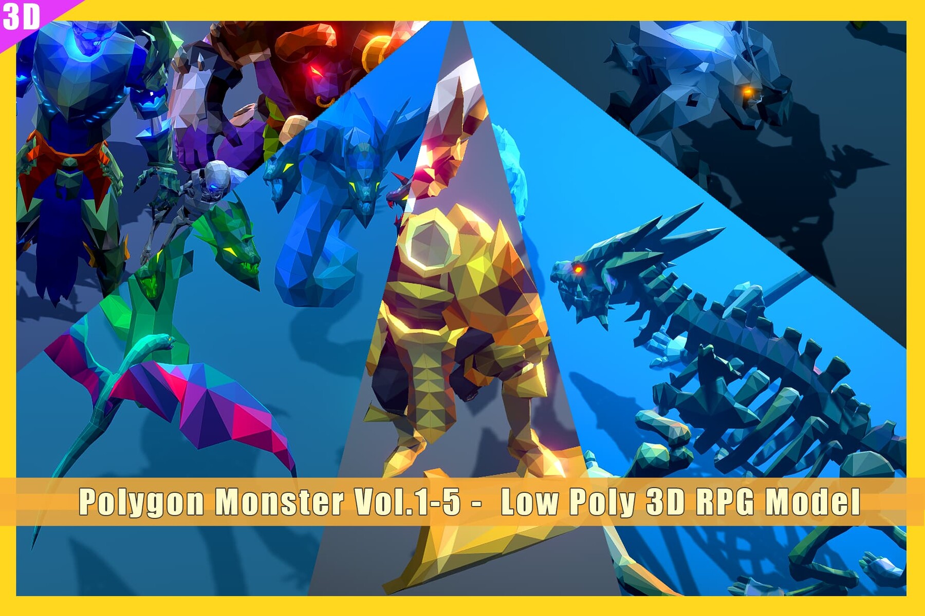 ArtStation - Polygon Monster Vol.1-5 - Low Poly 3D RPG Model - FBX ...