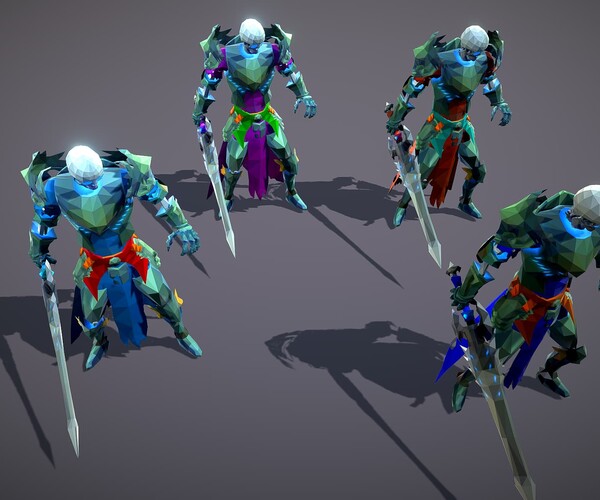 ArtStation - Polygon Monster Vol.1-5 - Low Poly 3D RPG Model - FBX ...