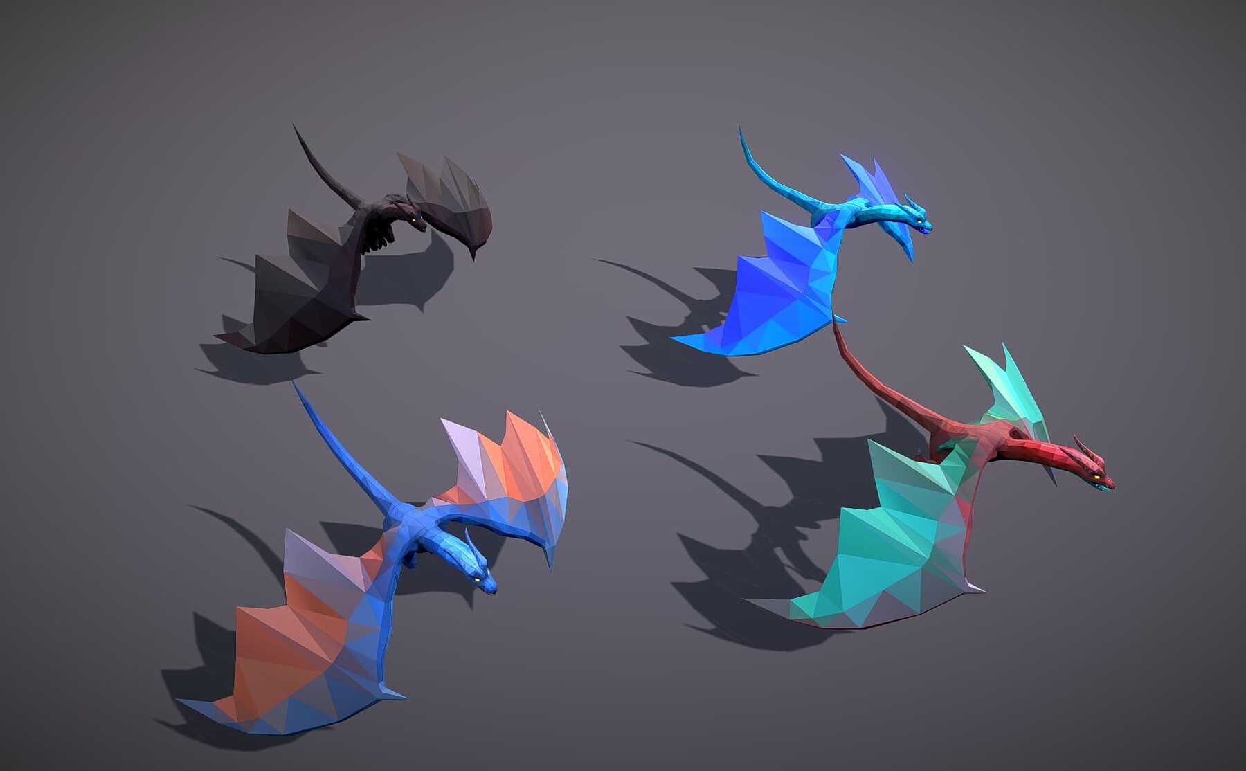 ArtStation - Polygon Monster Vol.1-5 - Low Poly 3D RPG Model - FBX Model | Game Assets