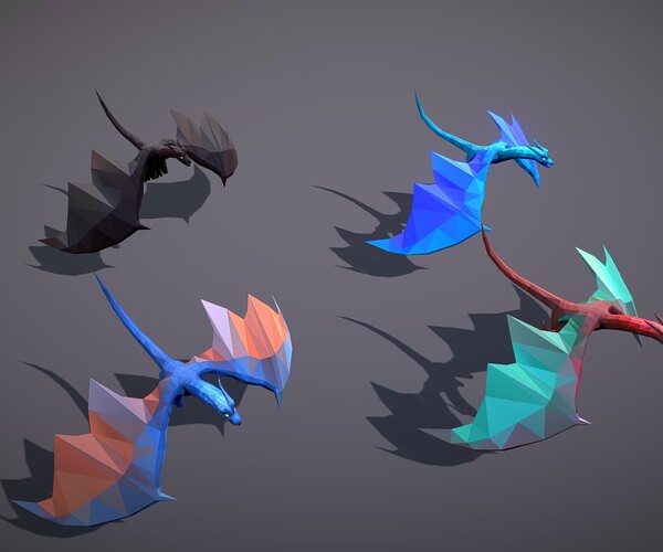 ArtStation - Polygon Monster Vol.1-5 - Low Poly 3D RPG Model - FBX ...