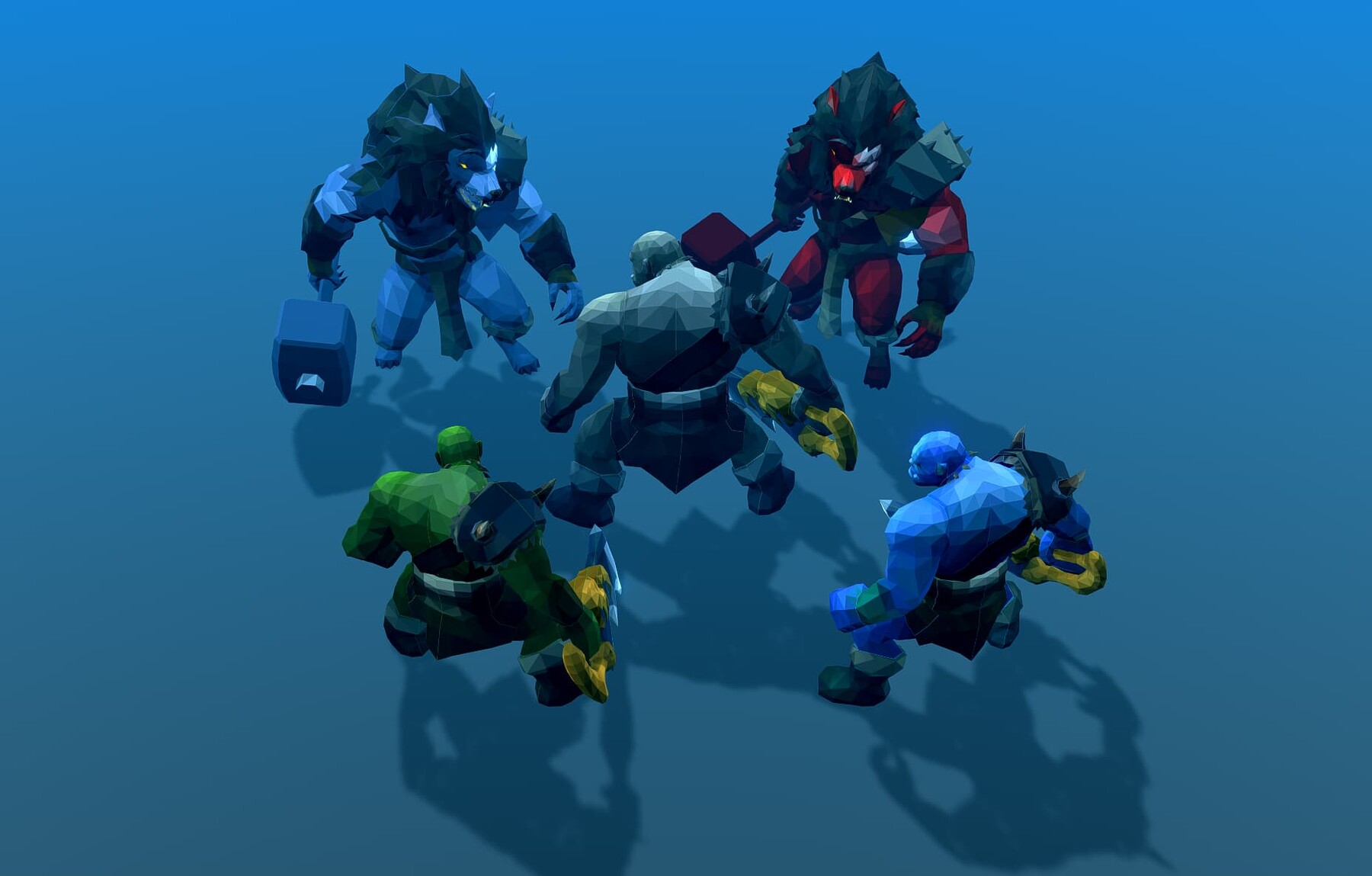 ArtStation - Polygon Monster Vol.1-5 - Low Poly 3D RPG Model - FBX ...