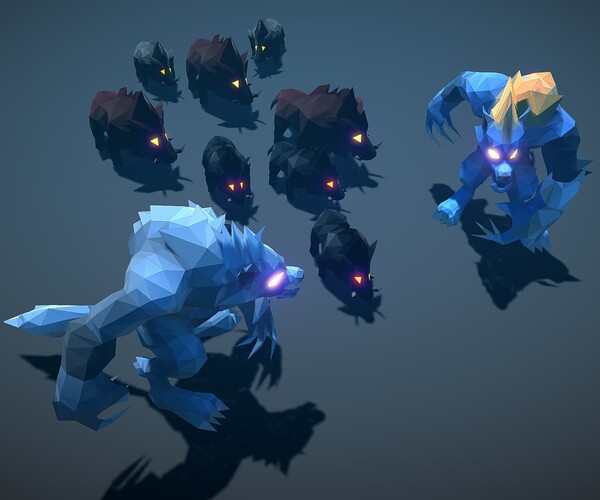 ArtStation - Polygon Monster Vol.1-5 - Low Poly 3D RPG Model - FBX ...