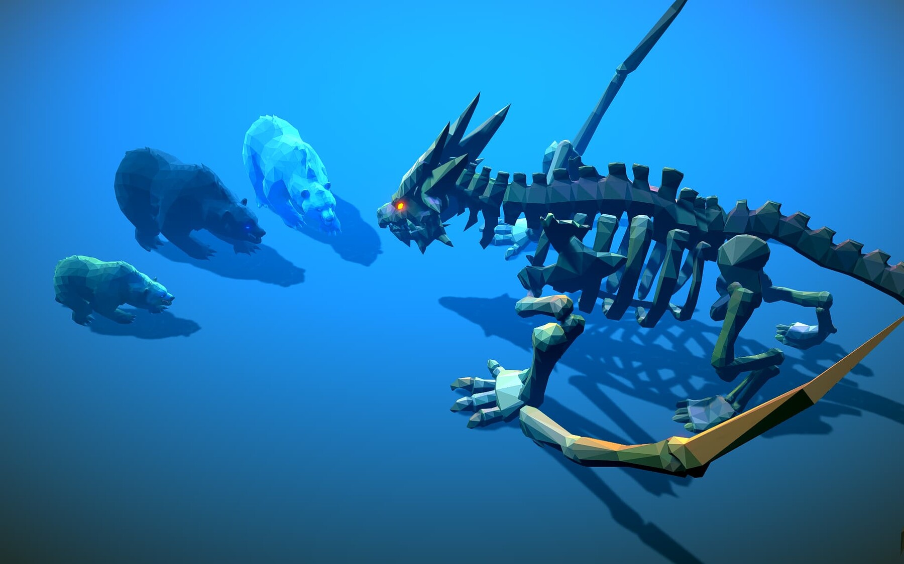 ArtStation - Polygon Monster Vol.1-5 - Low Poly 3D RPG Model - FBX ...