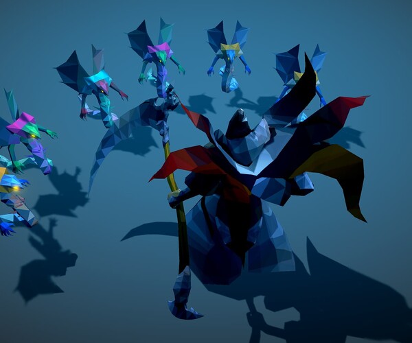 ArtStation - Polygon Monster Vol.1-5 - Low Poly 3D RPG Model - FBX ...