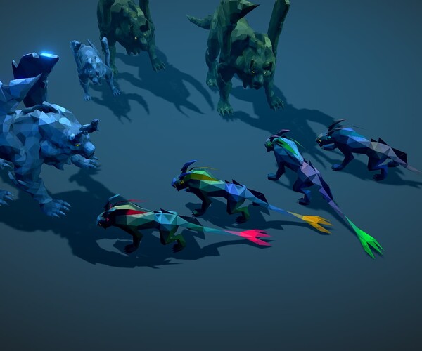 ArtStation - Polygon Monster Vol.1-5 - Low Poly 3D RPG Model - FBX ...