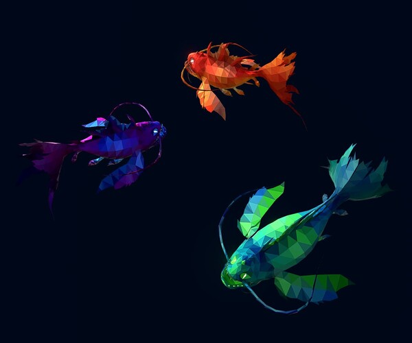 ArtStation - Big Fish - Low Poly 3D RPG Model - FBX Models | Game Assets