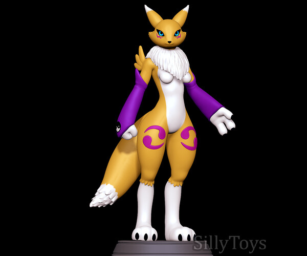 ArtStation - Renamon - Digimon 3D print model | Resources