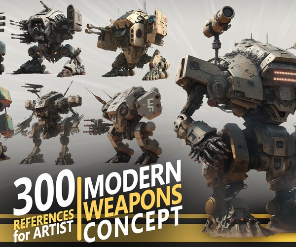 ArtStation - 300 Modern Weapons Concept - References for Artist | Artworks