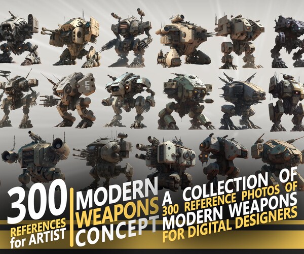 ArtStation - 300 Modern Weapons Concept - References for Artist | Artworks