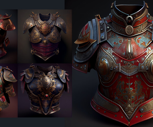 ArtStation - 200 Armor Reference Pack Vol.02 | Artworks