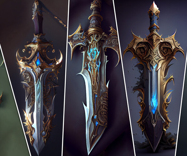 ArtStation - 200 Sword Reference Pack Vol.02 | Artworks
