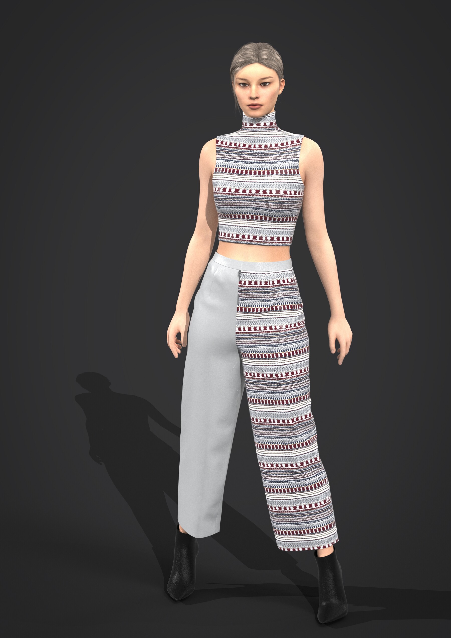 ArtStation - Winter Dress Clo 3D Project+OBJ | Resources