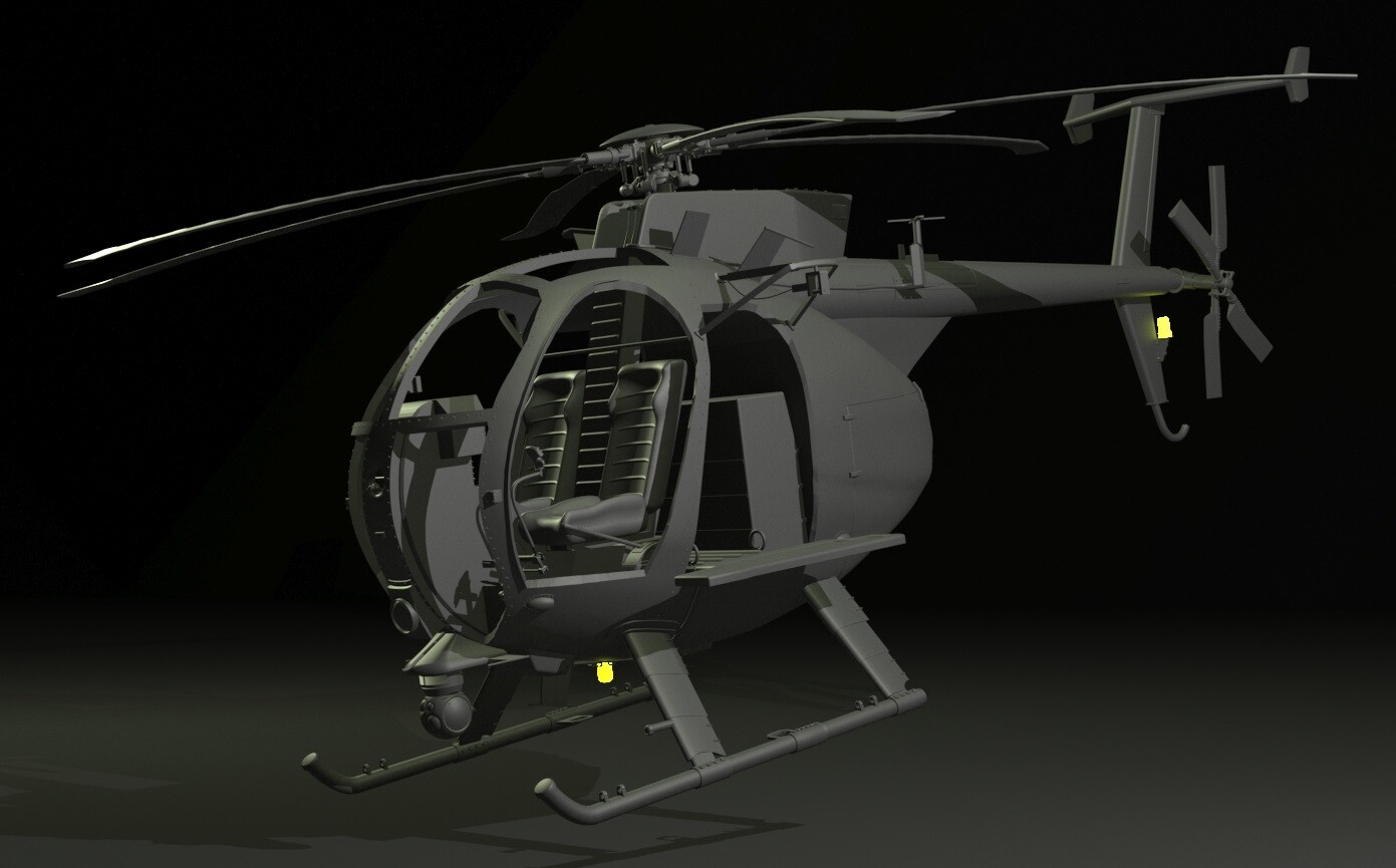 ArtStation - Helicopter MH6J Little Bird | Resources