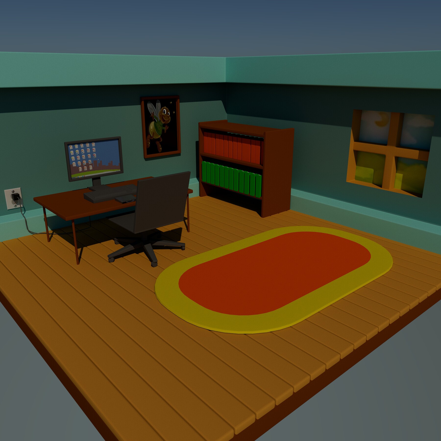 Computer Room Cartoon