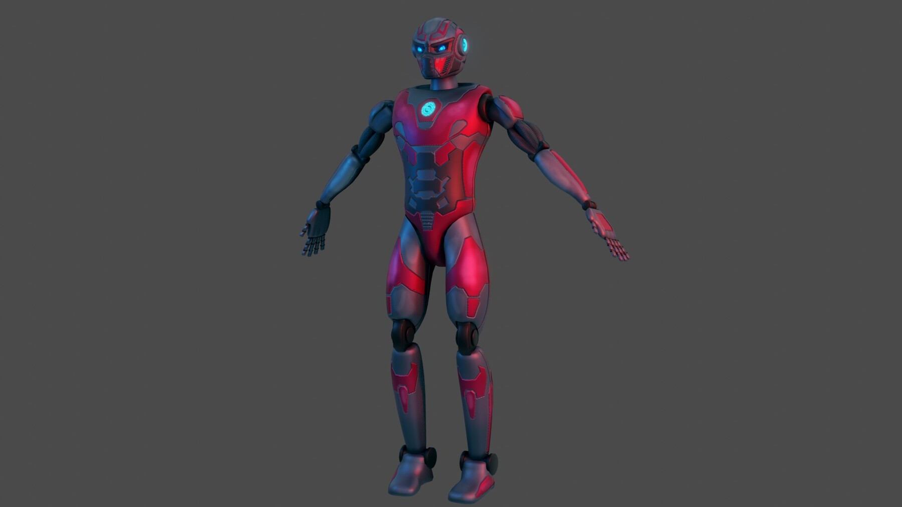 ArtStation - Sci-Fi Cyborg - Low Poly Game Ready PBR | Game Assets