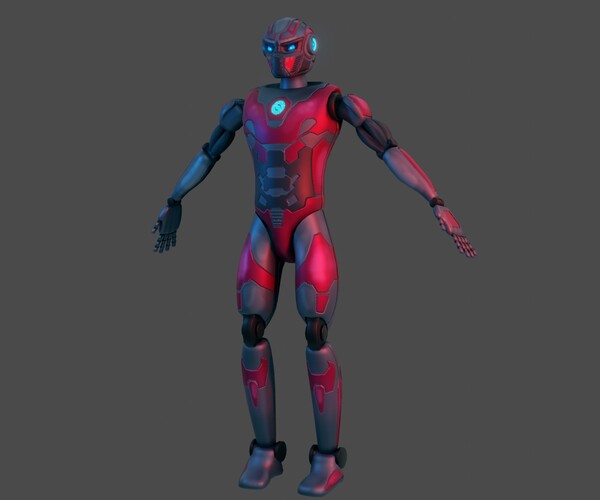 ArtStation - Sci-Fi Cyborg - Low Poly Game Ready PBR | Game Assets