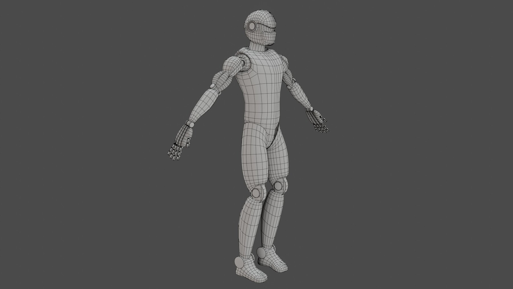 ArtStation - Sci-Fi Cyborg - Low Poly Game Ready PBR | Game Assets