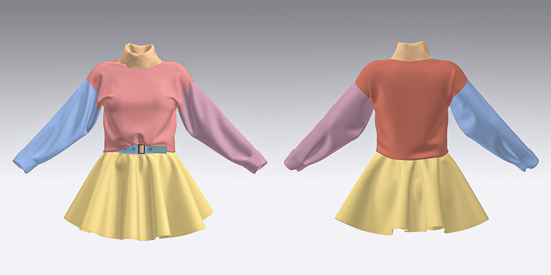 ArtStation - Female set / Marvelous Designer/Clo3D project file + OBJ ...